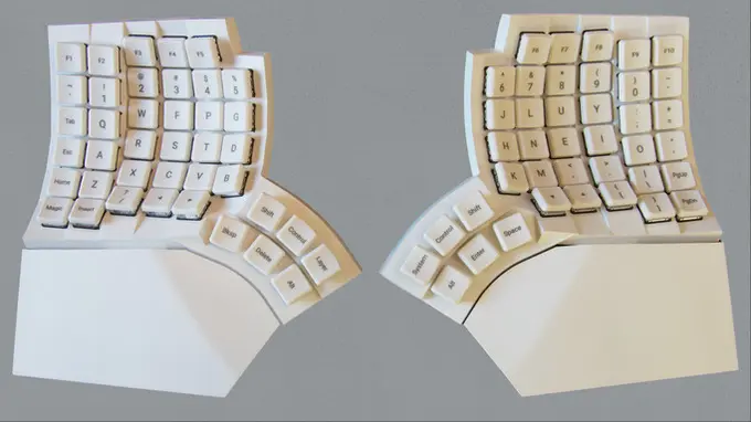 エルゴノミックな左右分割ワイヤレスキーボード「Glove80」が エルゴノミックな左右分割ワイヤレスキーボード「Glove80」が